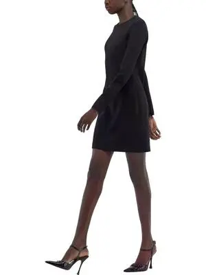 Roberto Cavalli Long-sleeve Mini Dress - Black