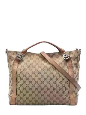 Gucci Medium Gg Canvas Miss Gg Satchel - Neutrals