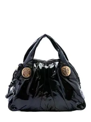 Gucci Patent Hysteria Satchel - Black