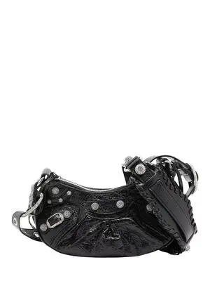 Balenciaga Lambskin Le Cagole Xs Crossbody Bag - Black