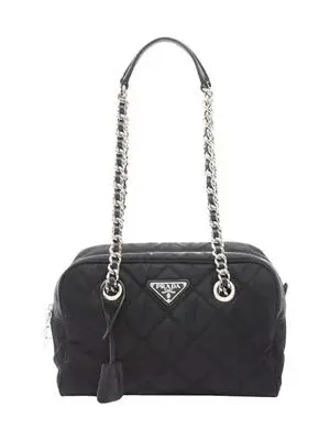 Prada Tessuto Shoulder Bag - Black