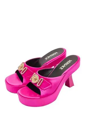 Versace Medusa Platform Sandals - Pink