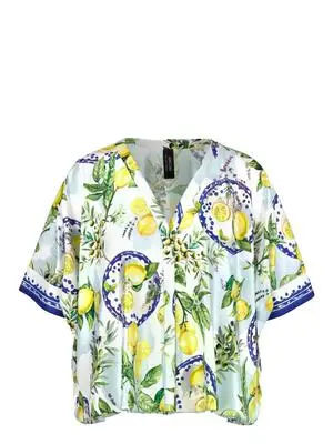 MARCCAIN MARCCAIN Printed V-Neck Blouse