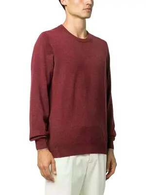 Brunello Cucinelli Cashmere Crew Neck Sweater - Red