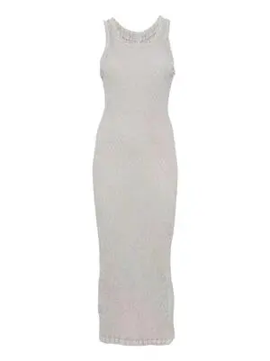 Issey Miyake Textured Midi Dress - Grey