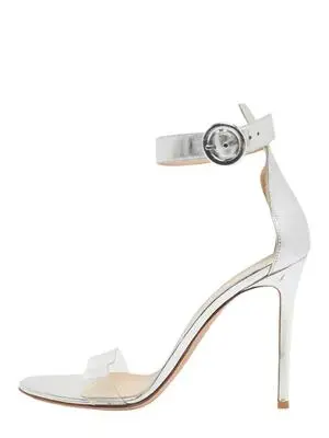 GIANVITO ROSSI Portofino Ankle-strap Sandals - Silver