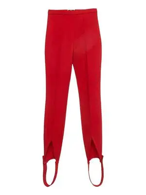 Elisabetta Franchi Gabardine Trousers - Red