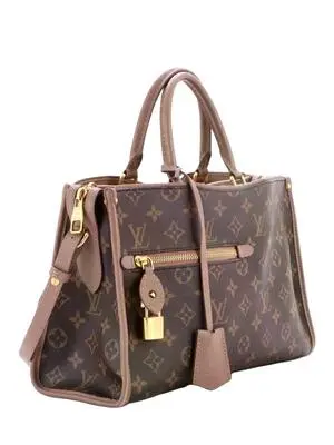 LOUIS VUITTON Louis Vuitton Popincourt NM Handbag Monogram Canvas With Leather PM Tote Bag Brown