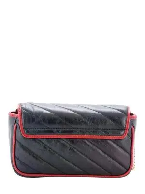 Gucci Gg Marmont Super Mini Crossbody Bag - Black