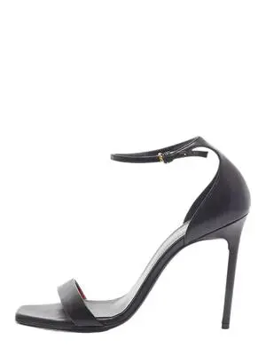 Saint Laurent Amber Ankle-strap Sandals - Black