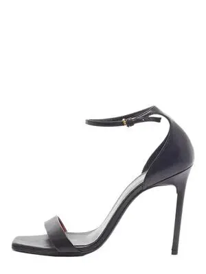 Saint Laurent Amber Ankle-strap Sandals - Black