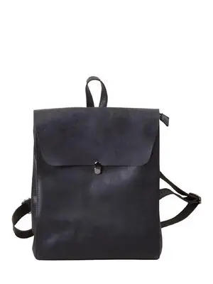 TOURI Touri Genuine Leather Slim Backpack