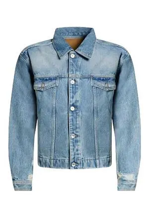1989 STUDIO Cotton Denim Trucker Jacket - Blue