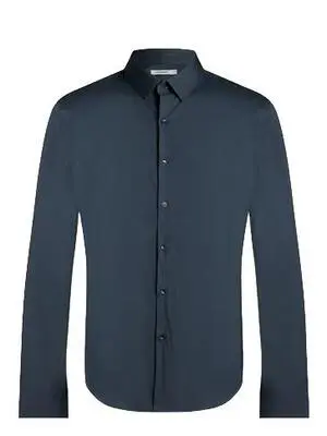 Sandro Shirt Slate Size Cotton - Blue