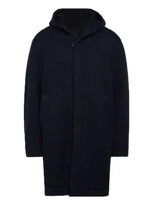 OUT/FIT Knitted Overcoat - Navy