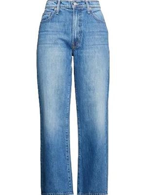 MOTHER Cotton Straight Leg Jeans - Blue
