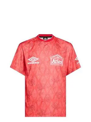 ARIES X UMBRO Floral-print Athletic T-shirt - Red