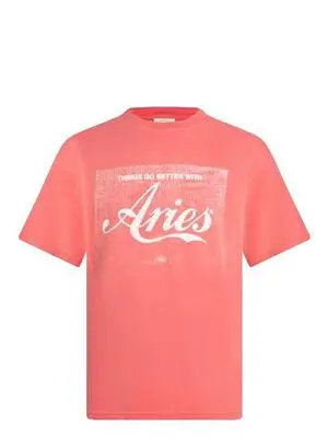 Aries T-shirt Size Cotton - Red