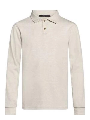 TAKESHY KUROSAWA Man Polo Shirt Light Brown Size Xxl Viscose, Polyester, Elastane Beige
