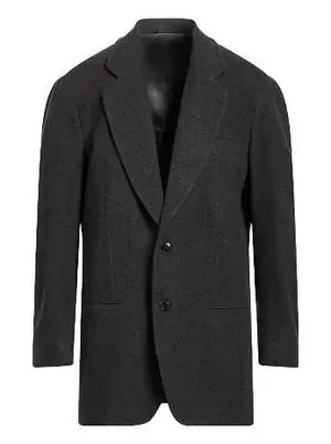 Giorgio Armani Charcoal Virgin Wool Blazer - Grey