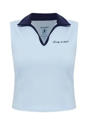 SPORTY & RICH Beverly Hills Tennis" Sleeveless Top - Blue