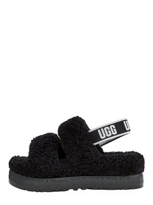 UGG Oh Fluffita Fur Slides - Black