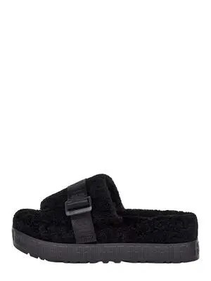 UGG Fluffita Thick Sole Slipper - Black
