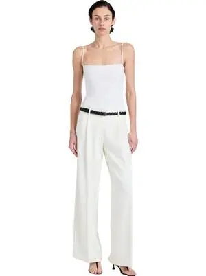 Proenza Schouler Halima High-waisted Pleated Trousers - Alabaster