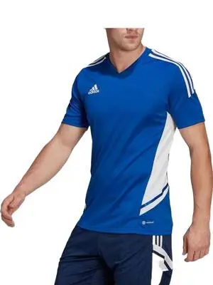 Adidas Stripe Printing Logo Colorblock Short Sleeve T-shirt - Default Color