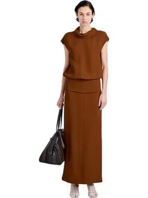Proenza Schouler Liora Column Skirt - Copper