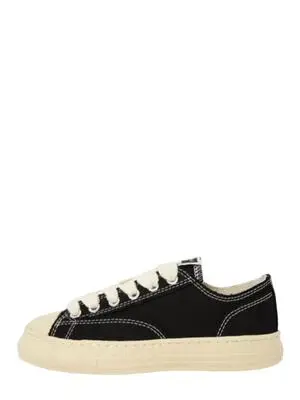 Mihara Yasuhiro Roy Past Sole Canvas Low Top Sneakers - Black