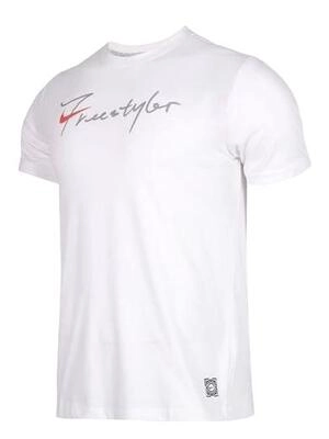 Nike Short Sleeve T-shirt With Freestyle Logo - White