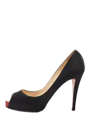 CHRISTIAN LOUBOUTIN Peep-toe Platform Pumps - Black