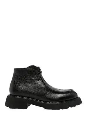 SERGIO MORETTI FIRENZE Zip-fastening Leather Desert Boots - Black