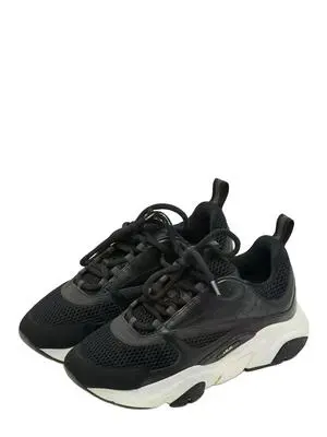 Dior B22 Mesh & Leather Sneakers - Black