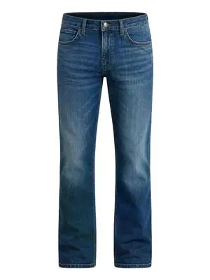 LEEM Daren Logo-patch Jeans - Blue