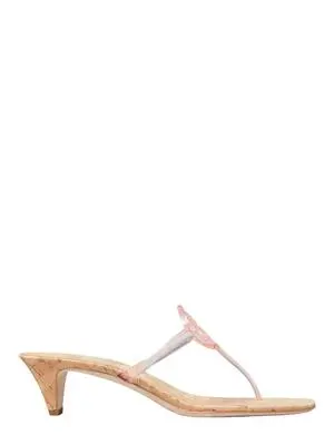 Tory Burch Miller Jelly Kitten Heel Sandals - Brown