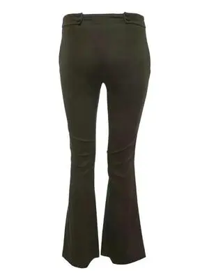 Burberry Cotton Flared Trousers - Green
