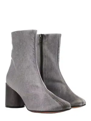 MAISON MARGIELA Anatomic Satin Ankle Boots - Grey