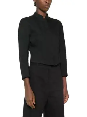 THE ROW Bastien Cropped Jacket - Black