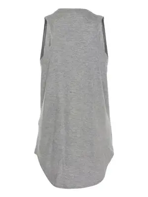 Alexander McQueen Embellished Skull Motif Tank Top - Grey