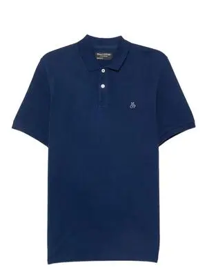 Marc O'polo Logo-embroidered Polo Shirt - Blue