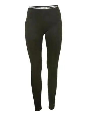 SANDRO Logo-lettering Leggings