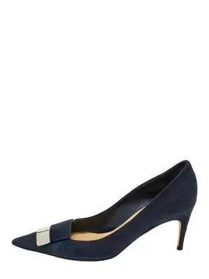 SERGIO ROSSI Sr1 Pointed-toe Pumps - Blue