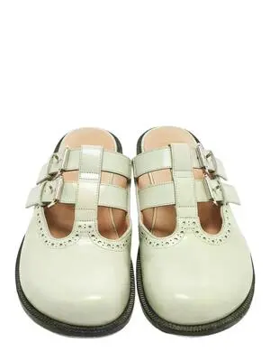 Loewe Campo Mary Jane Mules - Green