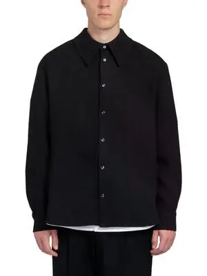 Séfr Wes Buttoned Overshirt - Black