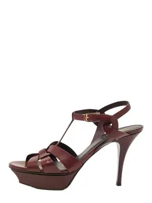Saint Laurent Saint Laurent Tribute Platform Sandals Red