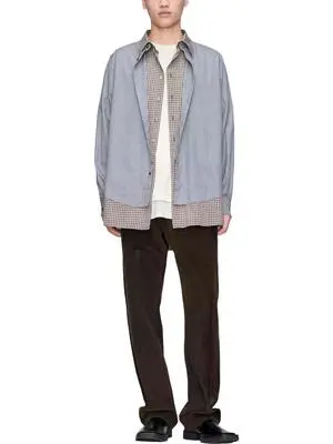 MAISON MARGIELA Double Layer Cotton Shirt Grey