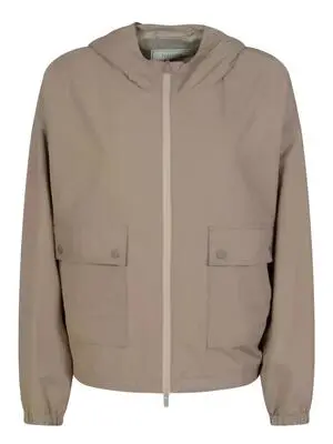 PESERICO Peserico Beige Hooded Zip-Up Jacket