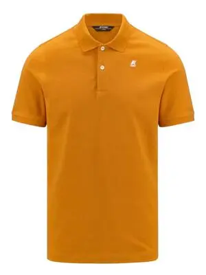 K-WAY Vinnie Logo Patch Polo Shirt - Orange